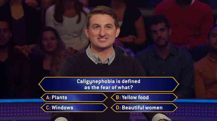 Caligynephobia the fear of beautiful women.